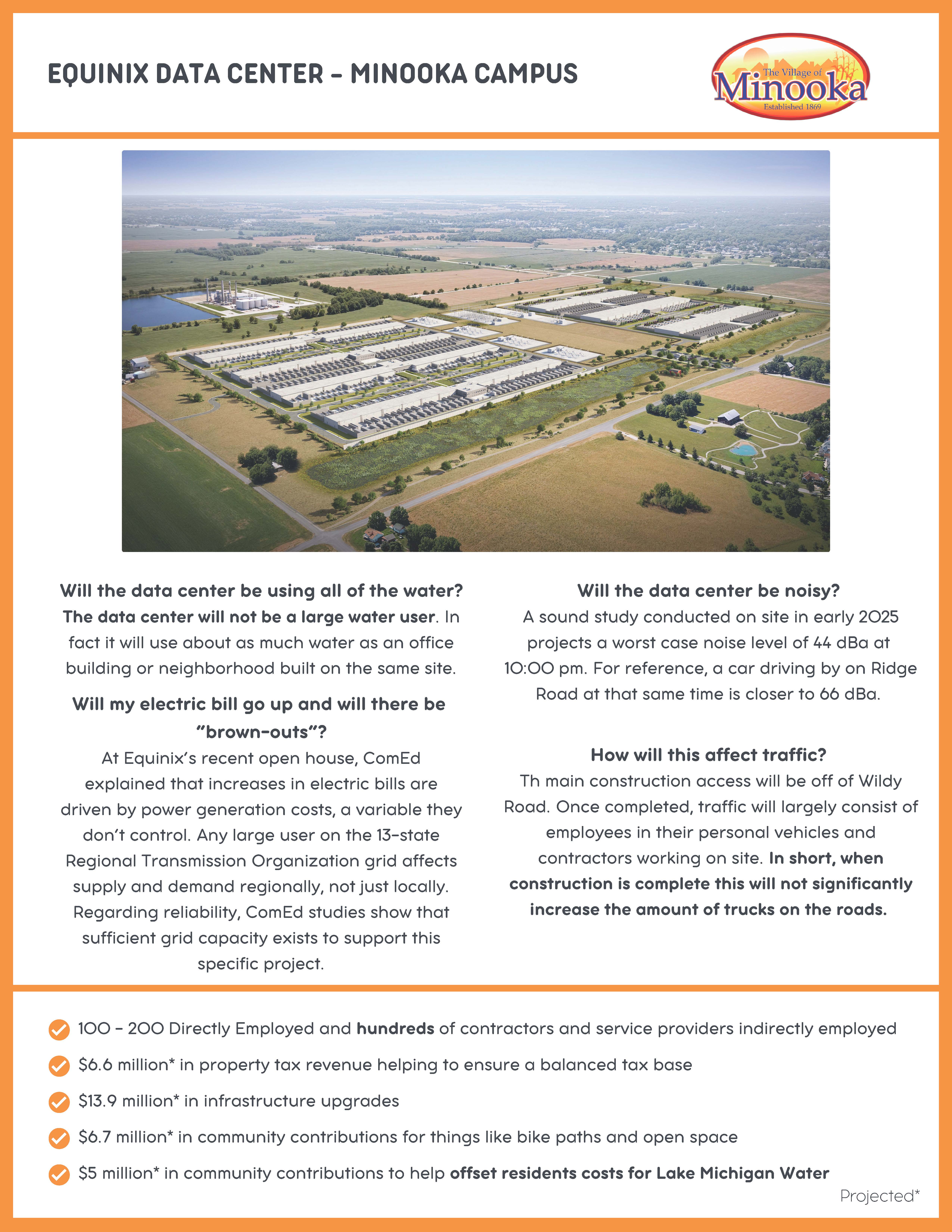Minooka Data Center FAQ and Fact Sheet | Minooka