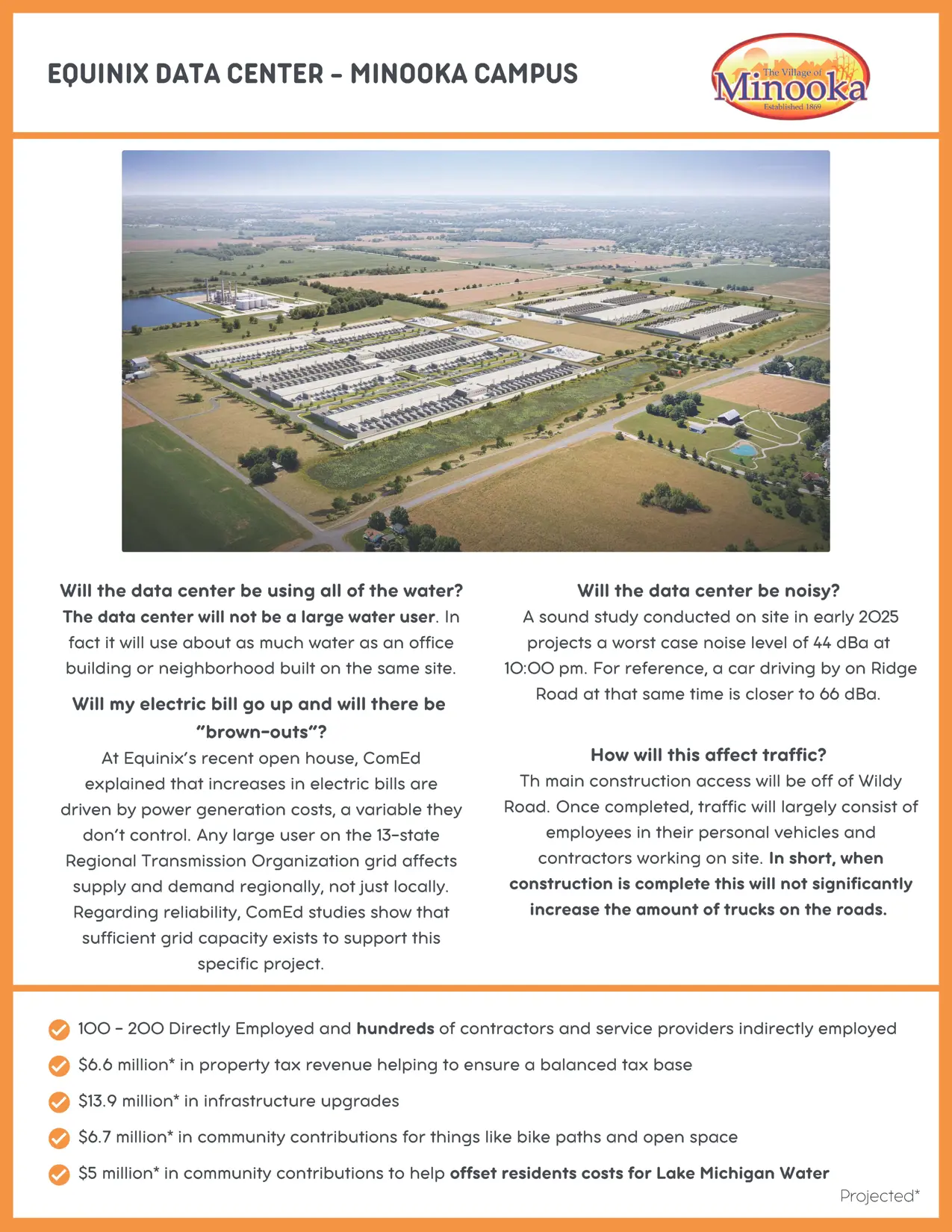 Minooka Data Center FAQ and Fact Sheet | Minooka
